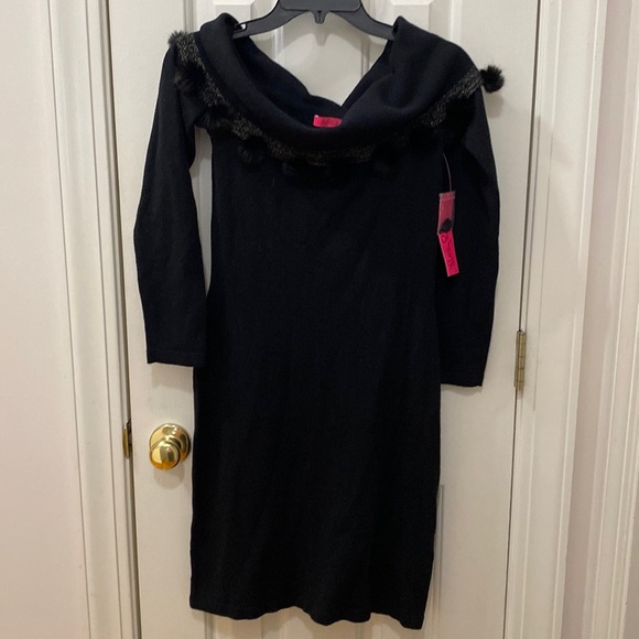 Lilly Pulitzer | Dresses | Nwt Lilly Pulitzer Black Dunham Sweater ...